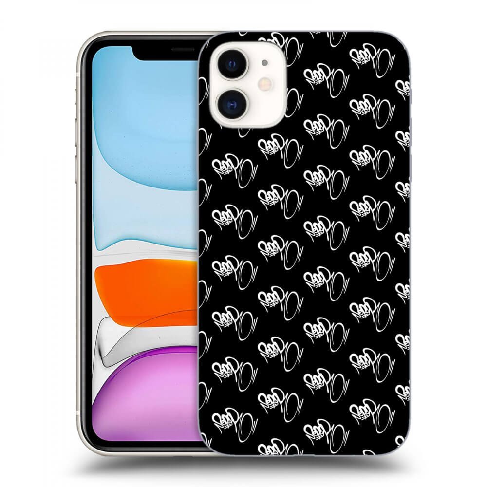 Picasee silikónový čierny obal pre Apple iPhone 11 - Separ - White On ...
