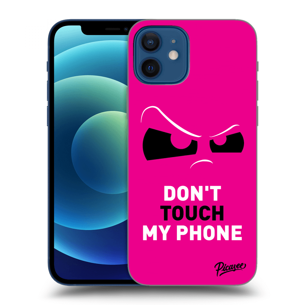 Picasee silikónový čierny obal pre Apple iPhone 12 - Cloudy Eye - Pink ...