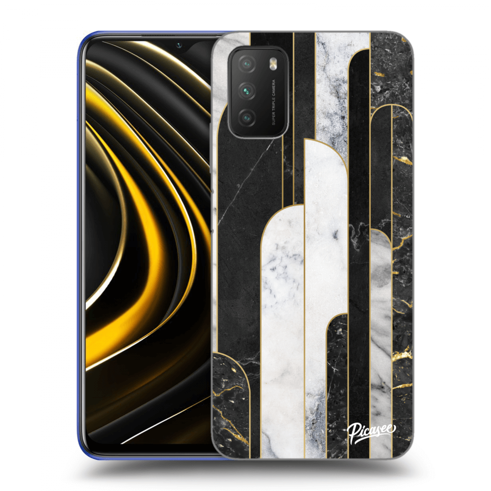 Picasee ULTIMATE CASE pro Xiaomi Poco M3 - Black & White tile | Picasee