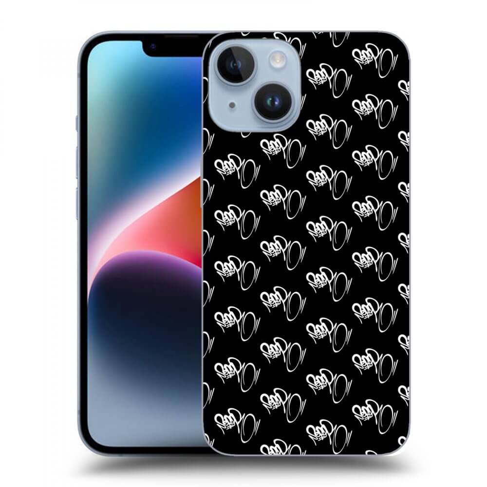 Picasee silikónový čierny obal pre Apple iPhone 14 - Separ - White On ...