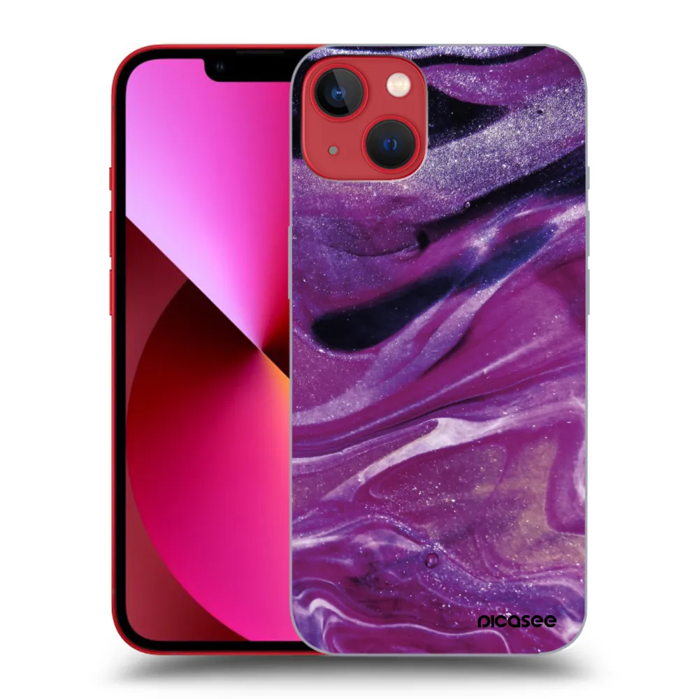 Picasee silikónový čierny obal pre Apple iPhone 14 Plus - Purple ...
